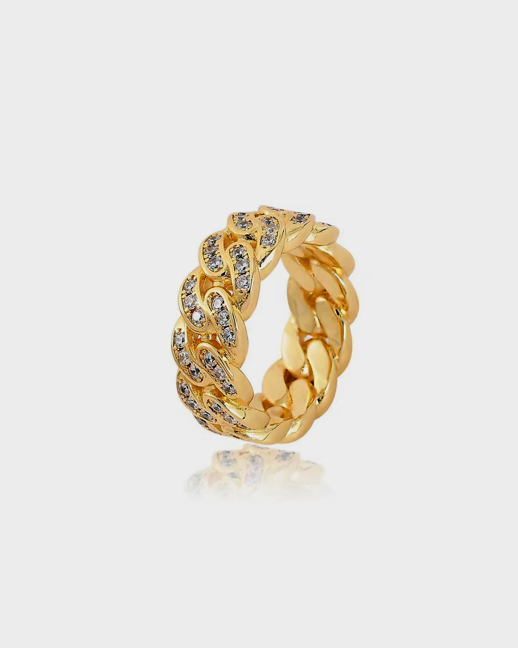 Queen Diamond Ring – 18K Gold Plated Zirconia Luxury Statement Ring ...
